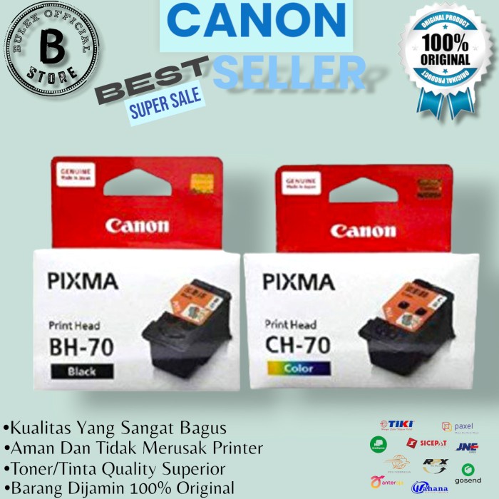 Jual Print Head BH-70 CH-70 Cartridge Tinta Canon G1020 G2020 Black D ...