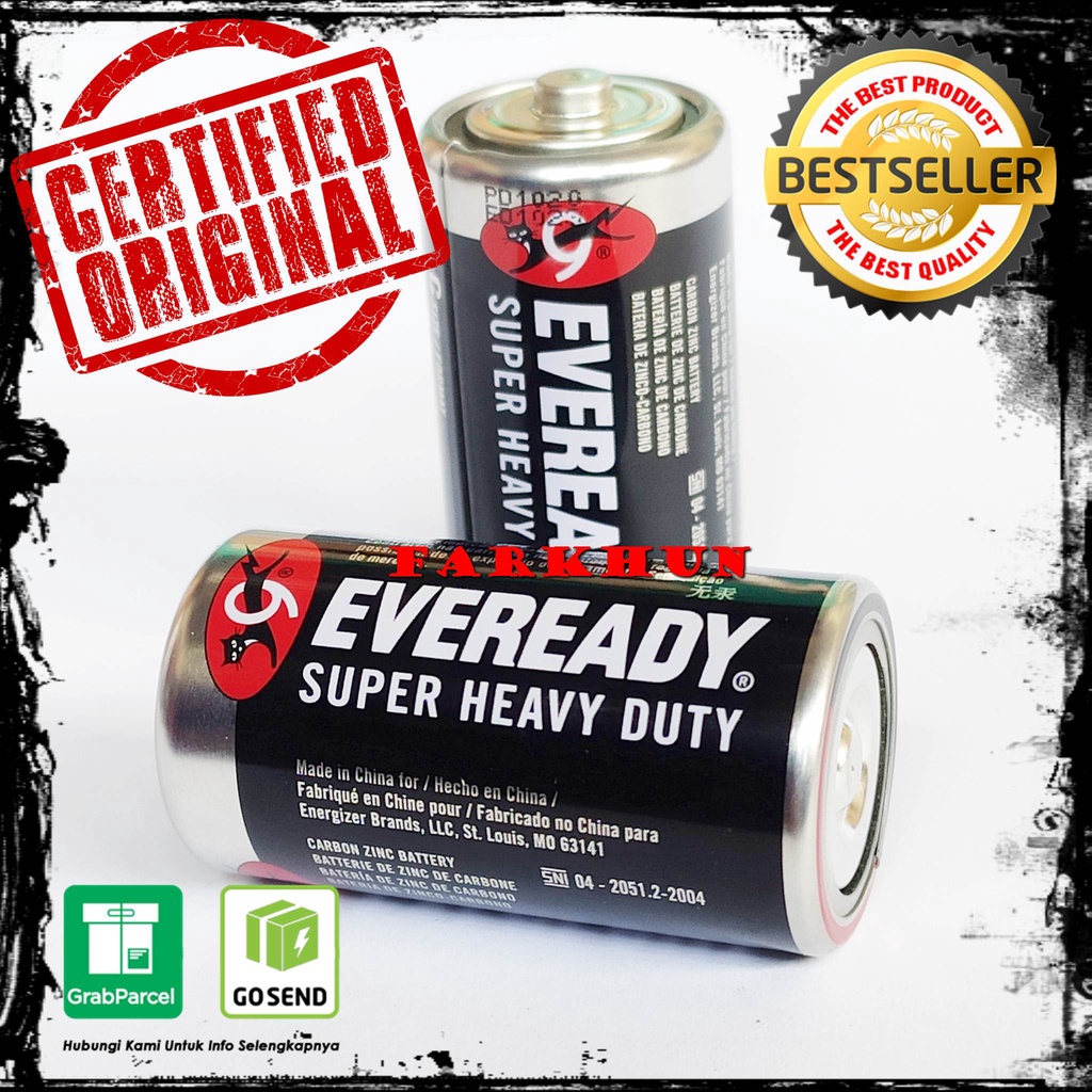 Jual Original Battery Eveready Super Heavy Type C Lr14 E93 Bp2 Lr 14 1 ...