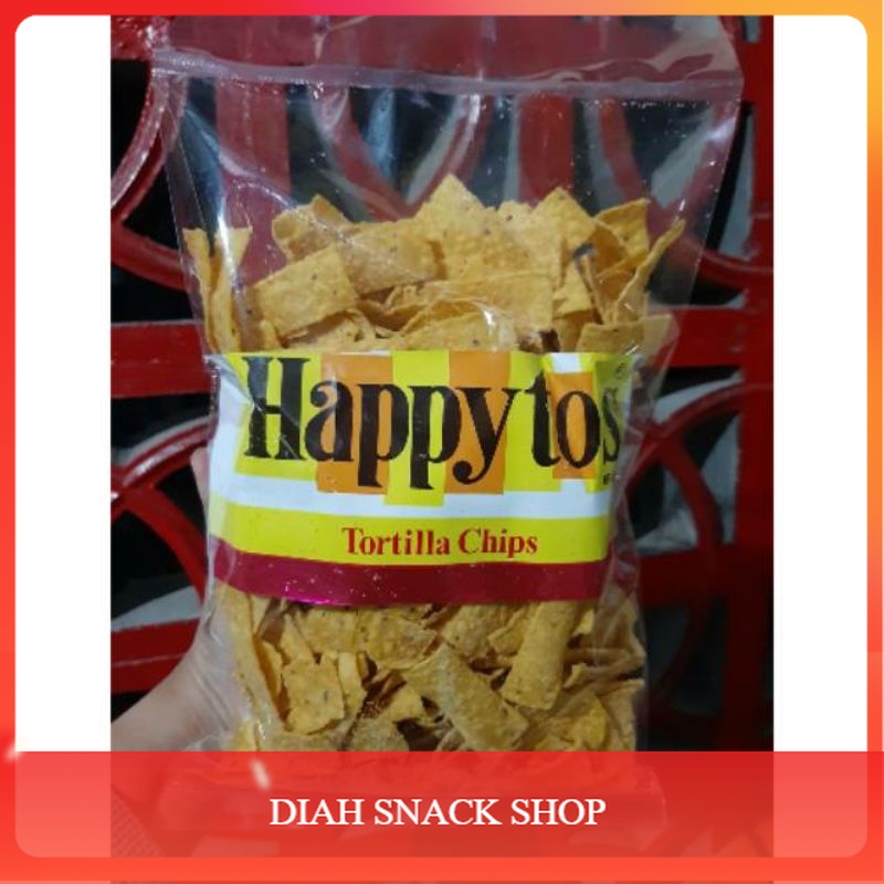 Jual Happy Tos makanan Ringan snack Branded kiloan +- 225Gr | Shopee ...