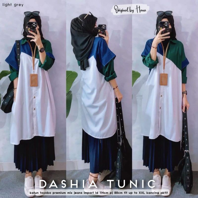 Jual RESTOK DASHIA TUNIK / ATASAN WANITA DESAIN CANTIK ORI BY HANA | Shopee Indonesia