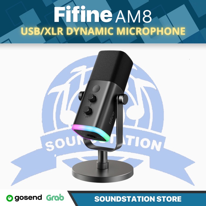 Jual Fifine Ampligame AM8 USB/XLR Dynamic Microphone for Streaming, Gaming | Shopee Indonesia