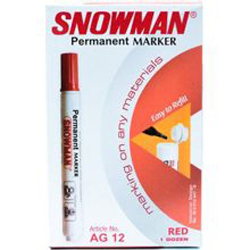 Jual SNOWMAN SPIDOL BESAR PERMANEN AG-12 PACK | Shopee Indonesia