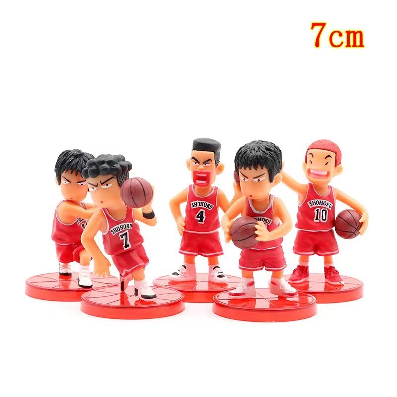 Jual isi 5pc / set Figure Slamdunk Shohoku HANAMICHI SAKURAGI RUKAWA ...