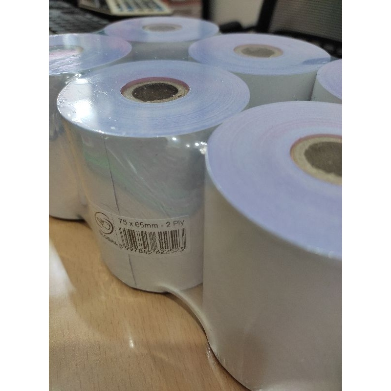Jual Register Roll / Kertas Kasir 2ply GLOBAL 75X65mm | Shopee Indonesia