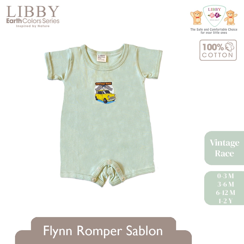 Jual LIBBY Earth Jumpsuit Playsuit Bayi & Anak Laki-laki Flynn Romper Sablon 0-2 Tahun (1 STEL ...