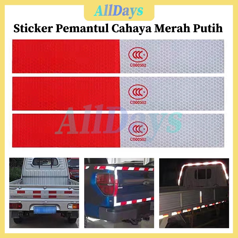 Jual Stiker Reflektif Stiker Pemantul Cahaya Plang Truk Mobil Motor ...