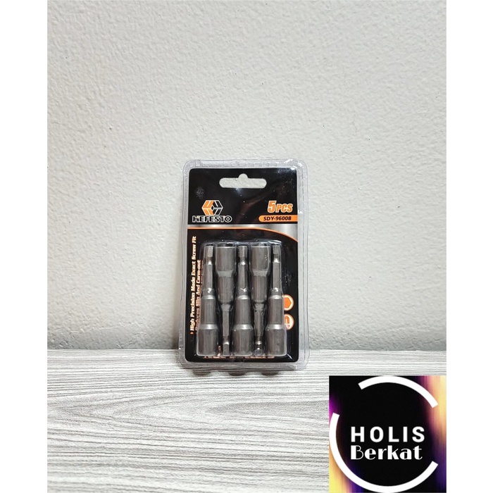 Jual Mata Bor Sok Sock Roofing Ruping Baja Ringan Magnetic 8 x 65mm (5 pcs) | Shopee Indonesia