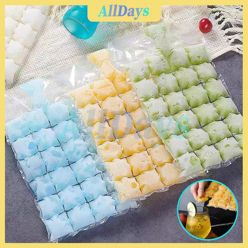 Jual 10PCS Kantong Es Batu Sekali Pakai Kantong Plastik Cetakan Es Batu ...