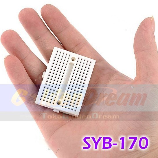 Jual Breadboard SYB 170 Solderless Mini PCB Bread Board 170 Point ...