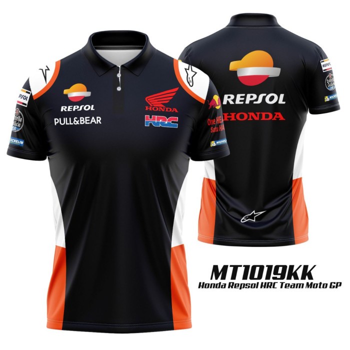 Jual Kaos Jersey Honda Repsol HRC Racing Moto GP 2023 Hitam MANDALIKA ...