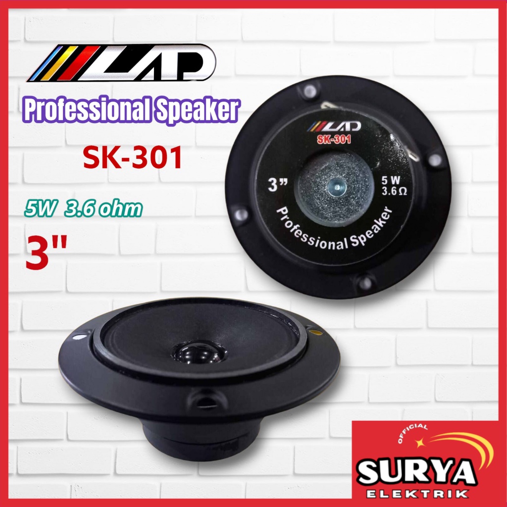 Jual Middle Speaker 3" Inch LAD SK-301 Professional Mid Speaker 5W | Shopee Indonesia