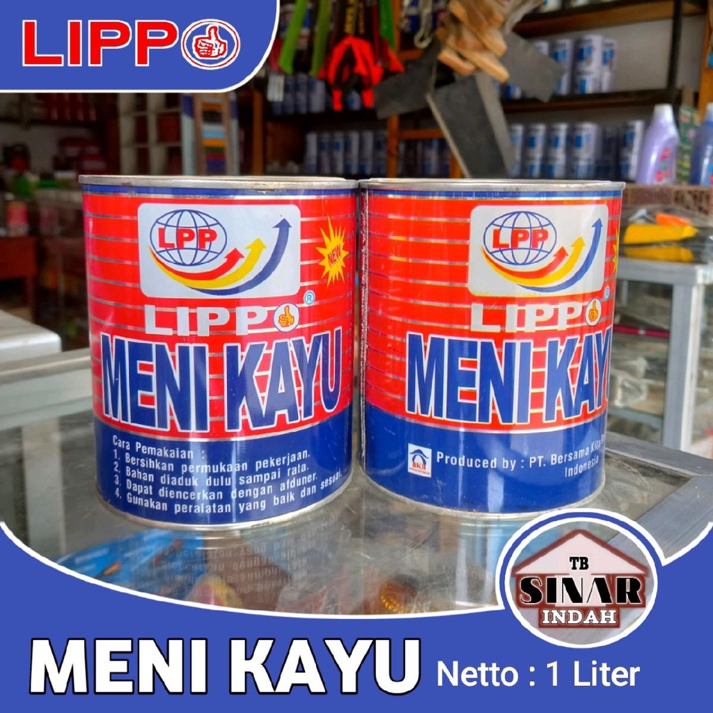 Jual LIPPO MENI KAYU Cat Dasar Kayu & Besi Bahan Dasar Alkyd 1 Liter ...