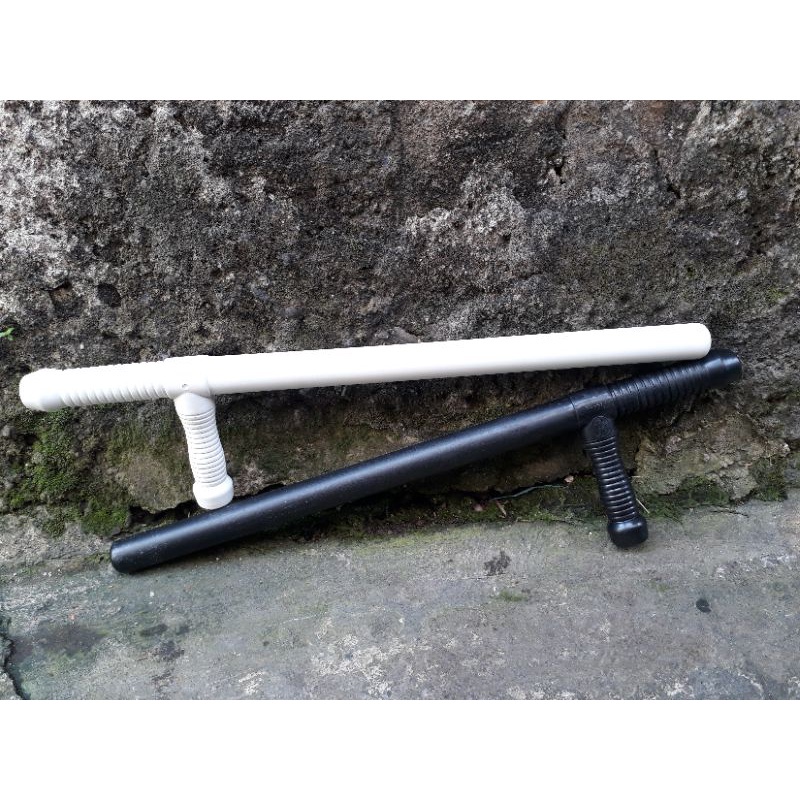Jual TONGKAT PENTUNGAN SATPAM SECURITY HITAM DAN PUTIH | Shopee Indonesia