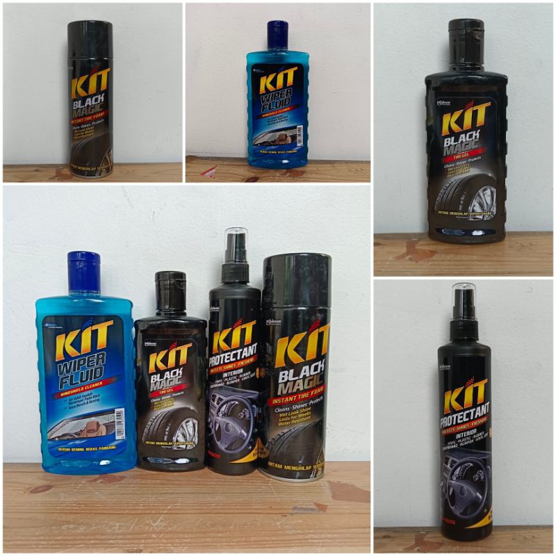 Jual kit protectant 270ml kit black magic instant tire foam 360ml kit ...