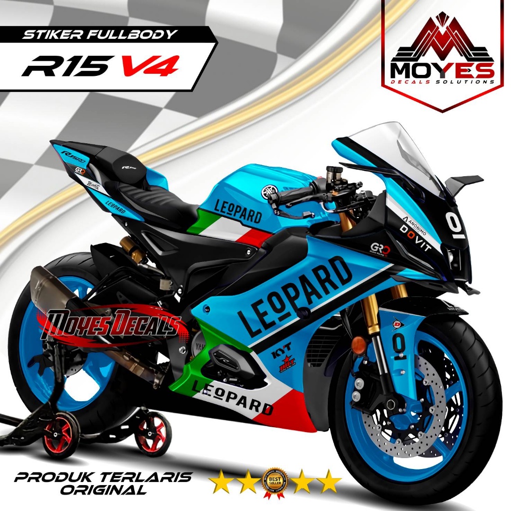 Jual Decal Stiker R15 V4 Fullbody Sticker Dekal Yamaha R15 V4 Full Body ...