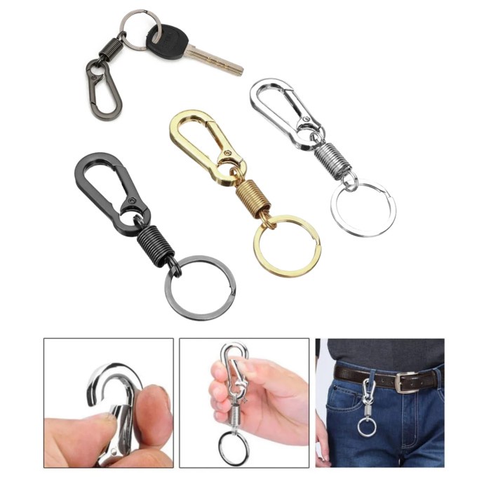 Jual Carabiner Karabiner Per Kait Stainless Gantungan Kunci Multifungsi ...