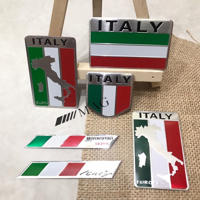 Jual Emblem Italy Bendera Italia Ducati Rossi 46 Sticker Vespa Racing ...
