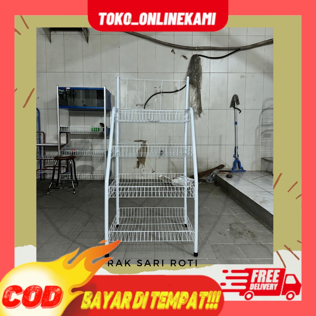 Jual RAK ROTI 4SUSUN/RAK 4 SUSUN SERBAGUNA/RAK 4 SUSUN CHIKI/RAK SARI ...