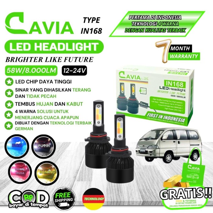 Jual CAVIA-LAMPU LED 4 WARNA DAIHATSU ZEBRA TERANG TEMBUS KABUT&HUJAN ...