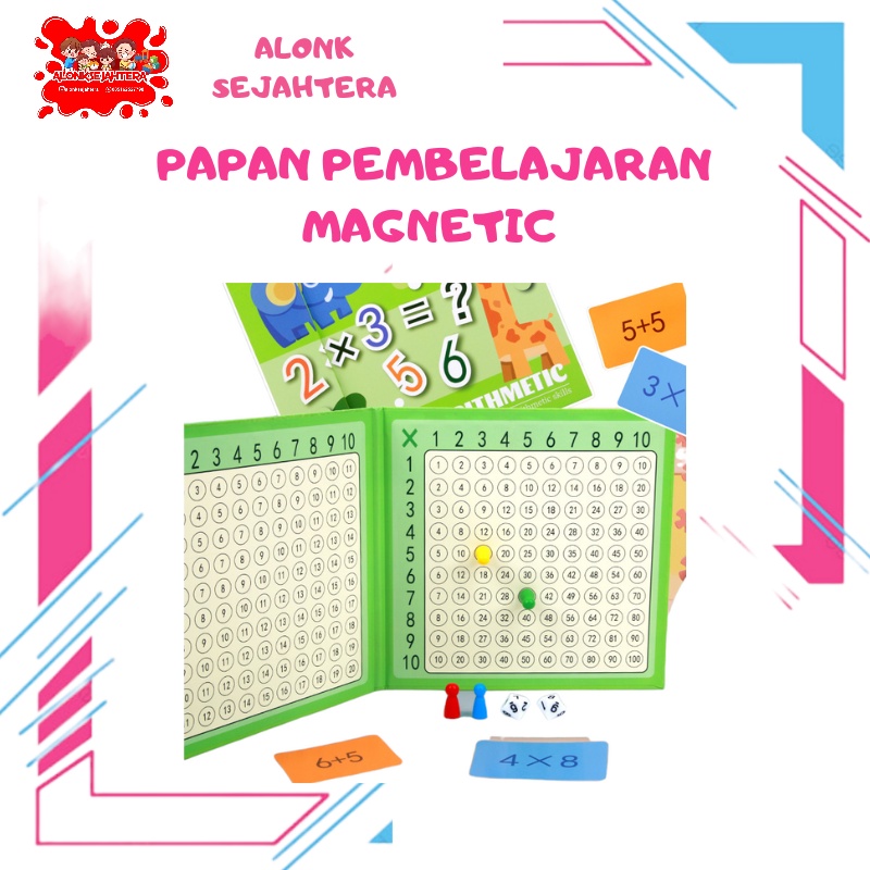 Jual [ALONK.S] Mainan edukasi permainan pembelajaran magnetic | Mainan ...