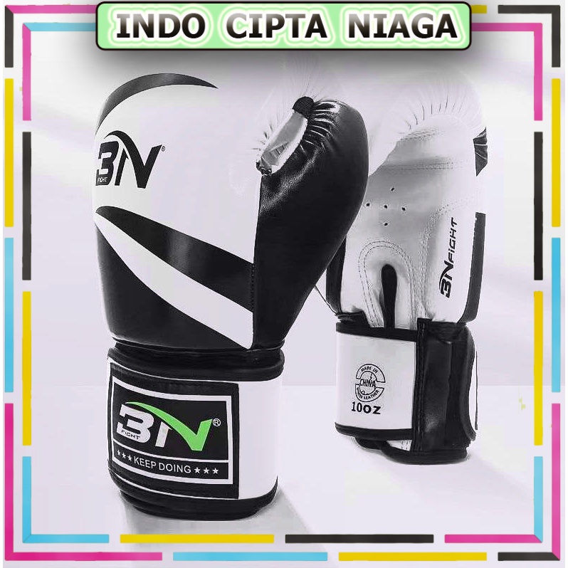 Jual ICN - BN Fight Sarung Tangan Tinju Boxing Muay Thai Leather Glove Breathable - BN02 ...
