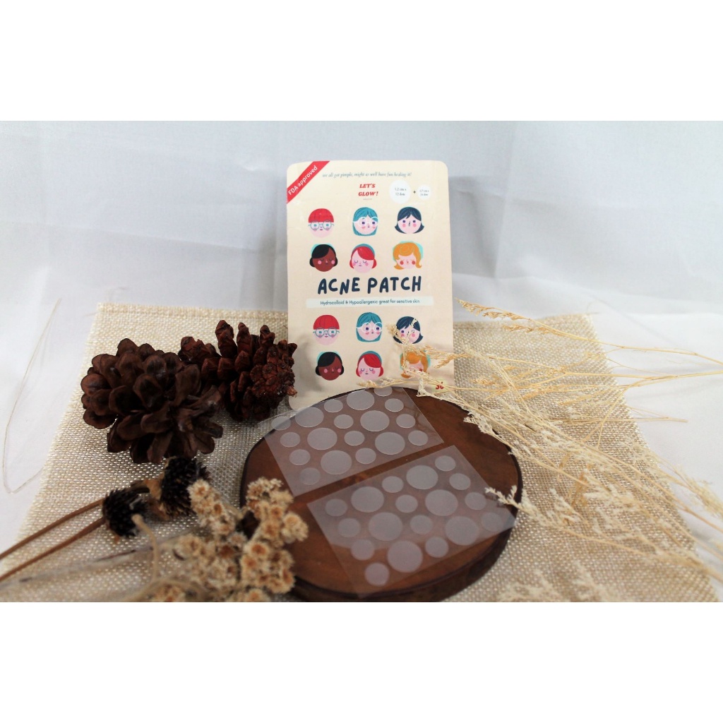 Jual HYDROCOLLOID ACNE PATCH STIKER JERAWAT TRANSPARAN LETS GLOW GROUP ...