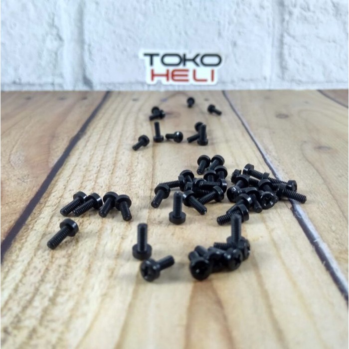 Jual M2*5mm Black Nylon Pan Head Screws M2x5mm Screw | Shopee Indonesia