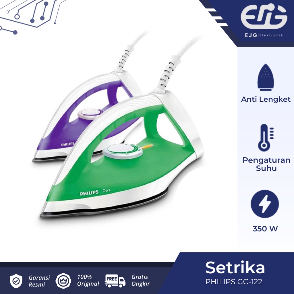 Jual Setrika listrik Philips GC122 GC 122 | Shopee Indonesia