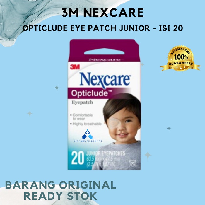 Jual 3M Nexcare Opticlude Eye Patch Junior / Penutup Mata Anak | Shopee ...