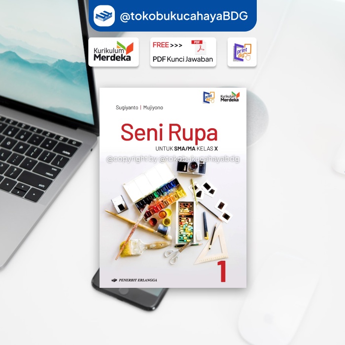 Jual SMA/MA Seni Rupa Kelas 10 SMA Kurikulum Merdeka Erlangga Original ...