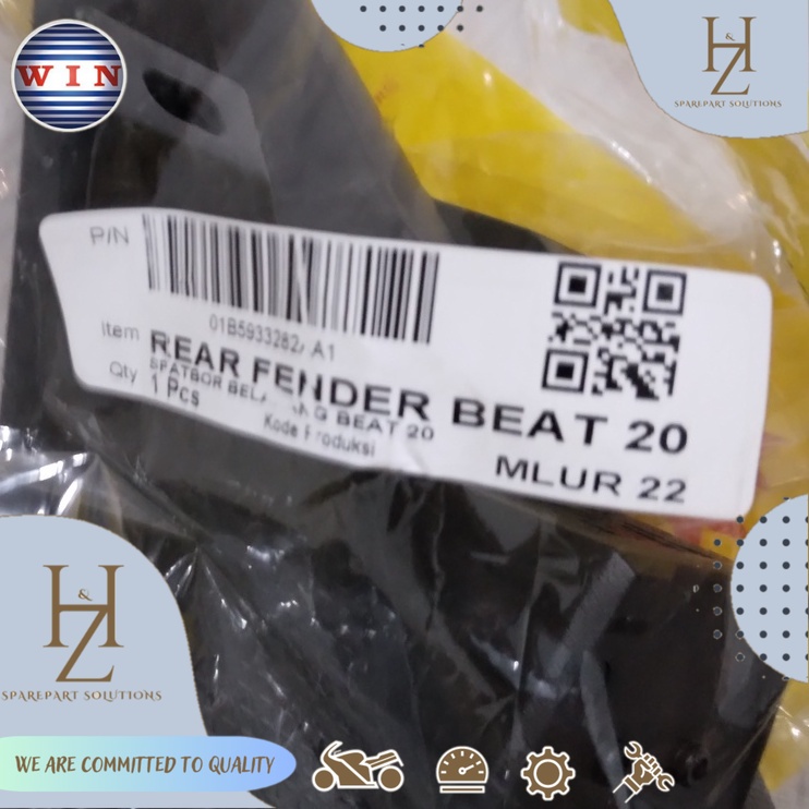 Jual Spakbor Belakang Beat LED CBS ISS 2020 2021 2022 | rear fender WIN ...