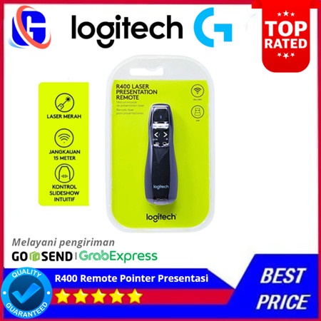 Jual Logitech R400 Remote Pointer Presentasi Wireless Laser Merah ...