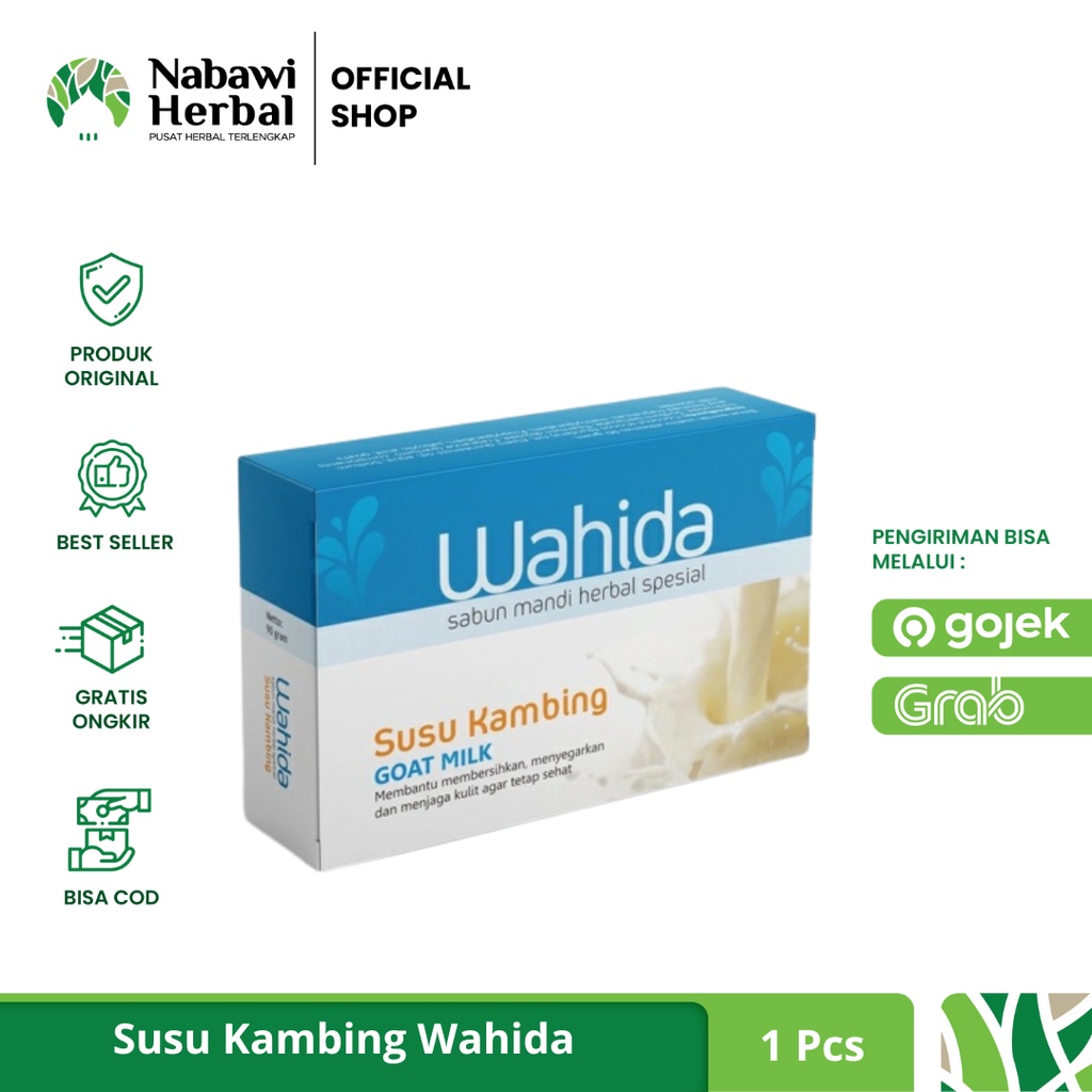Jual Sabun Mandi Susu Kambing Wahida - Body Soap Goat Milk | Shopee ...