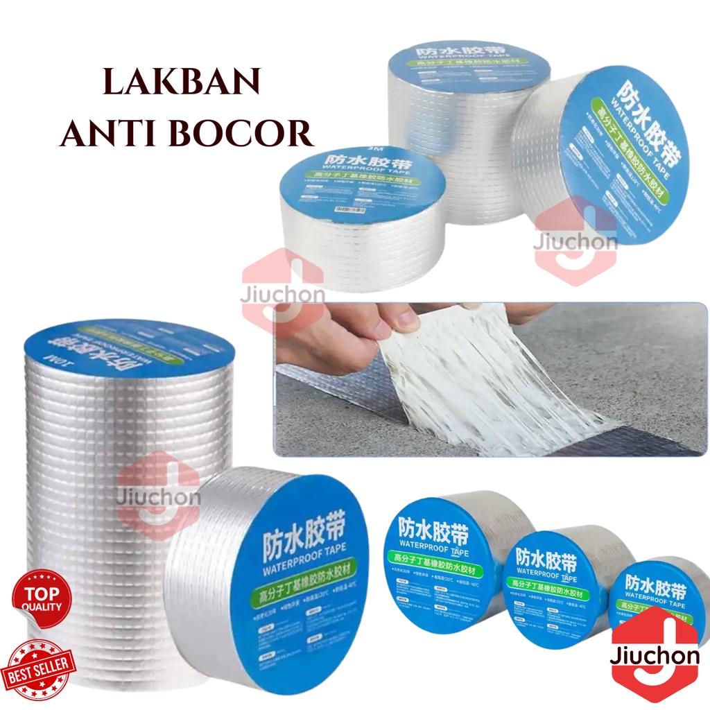 Jual JIUCHON LAKBAN ANTI BOCOR 3M 5M / LAKBAN ALUMINIUM FOIL BUTYL WATERPROOF 3 METER 5 METER ...