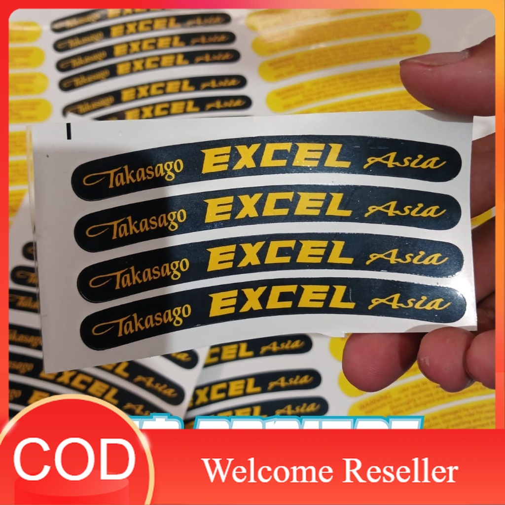 Jual STICKER VELG TAKASAGO EXCEL ASIA PRINT JDM | Shopee Indonesia
