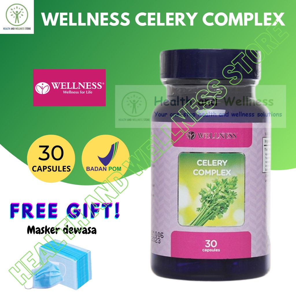 Jual Wellness Celery Complex 30 Capsules Kapsul Suplemen Hipertensi ...