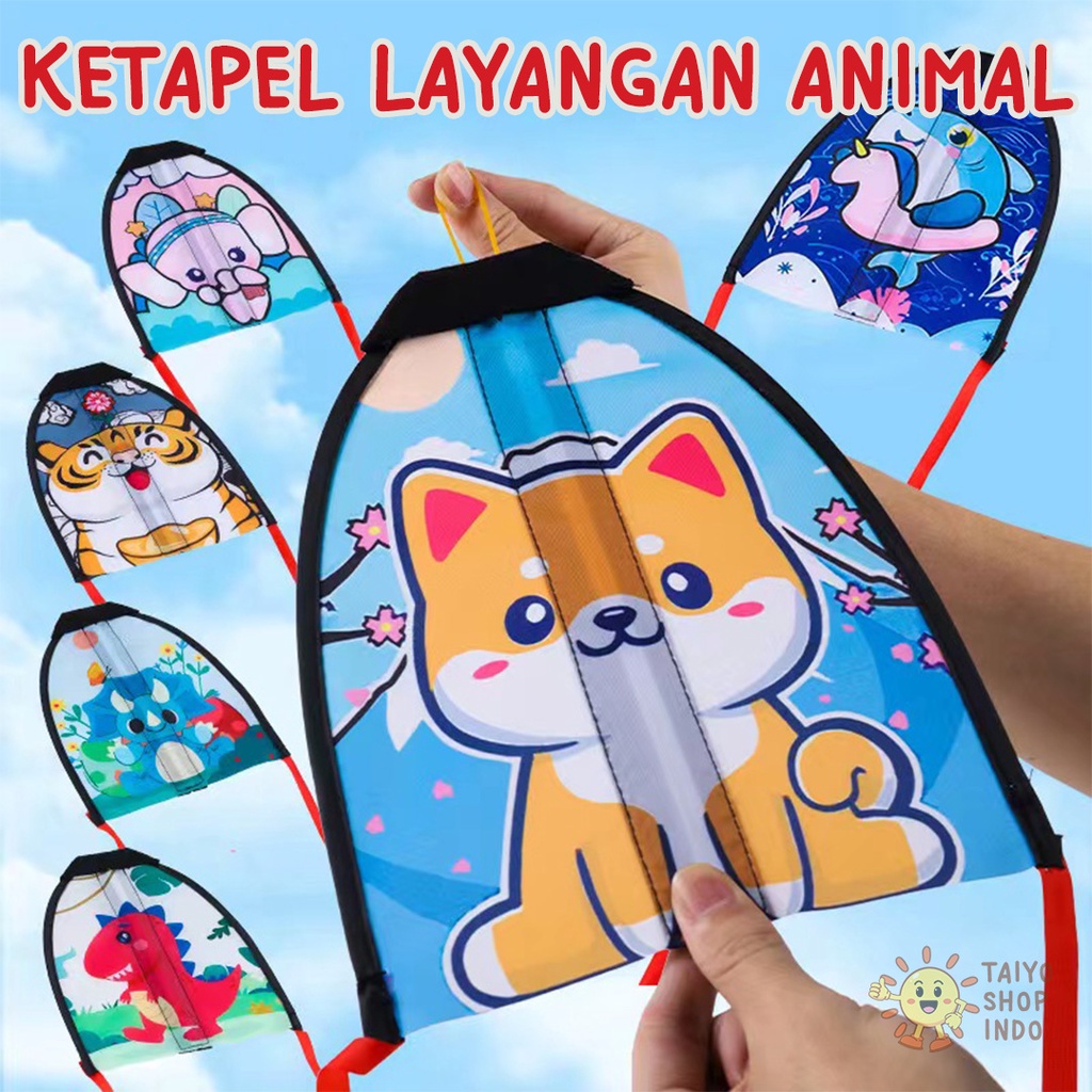 Jual TAIYO Mainan Anak Ketapel Layangan Animal Portable Catapult Layang ...