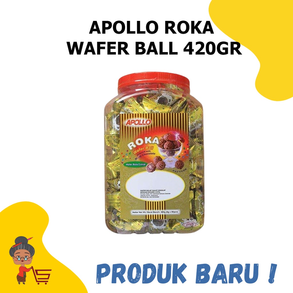 Jual APOLLO ROKA WAFER BALL 420gr / APOLLO ROKA / ROKA WAFER / ROKA | Shopee Indonesia