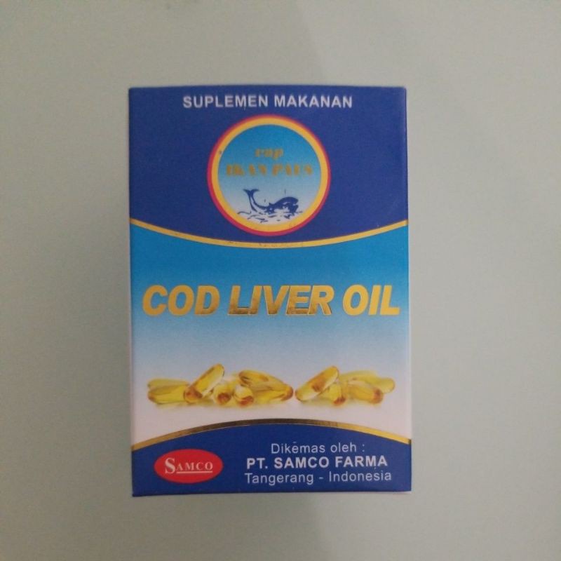 Jual minyak ikan cod liver oil cap ikan paus isi 50 dan 100 | Shopee ...