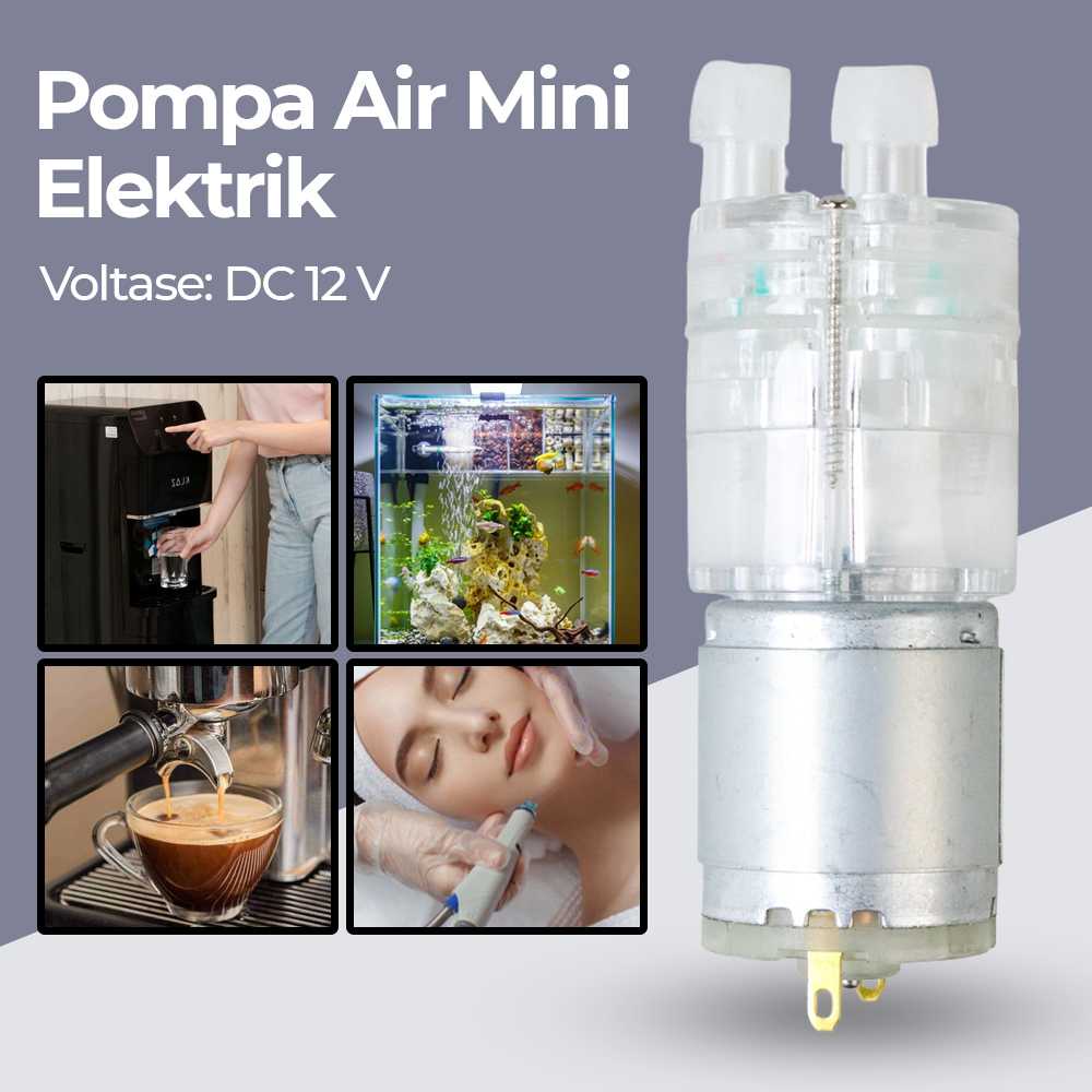 Jual Pompa Air Mini Elektrik Mikro Water Diaphragm Pump for 12V - PC-A ...