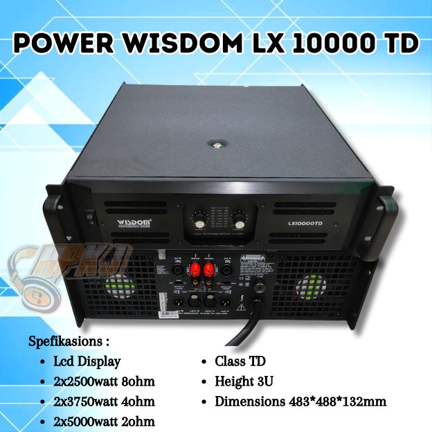 Jual Power Wisdom LX10000TD Professional Power Amplifier TD Class LX ...