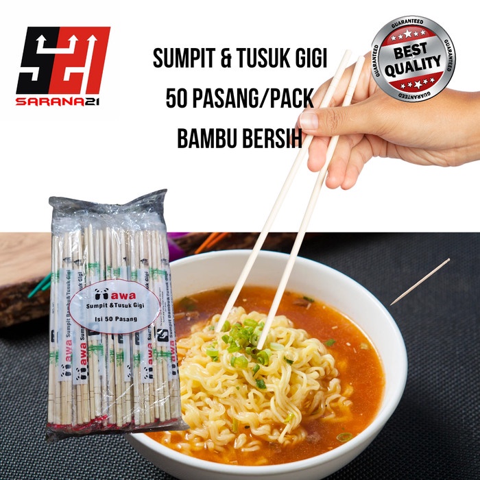 Jual Sumpit dan Tusuk Gigi Bambu Panda Premium | Shopee Indonesia