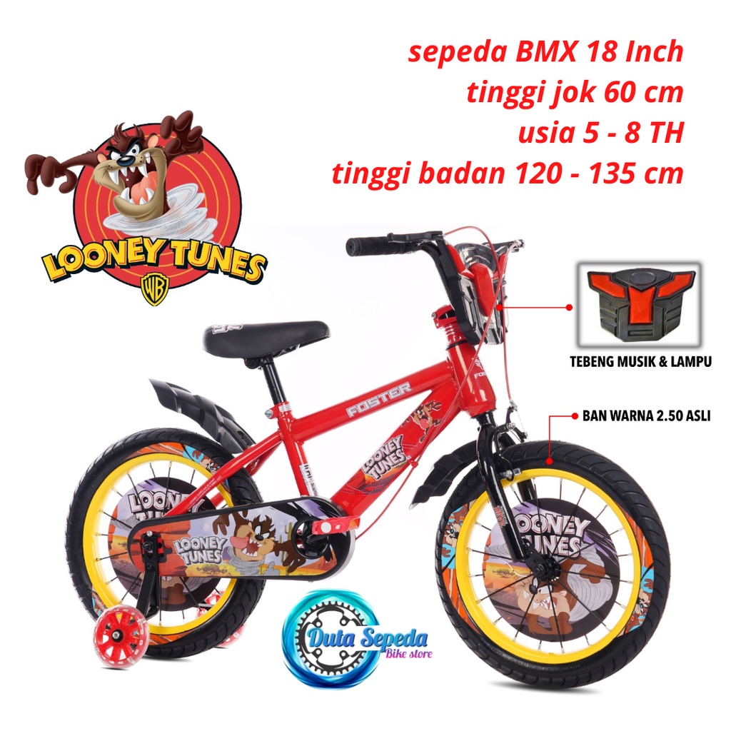 Jual Sepeda anak laki BMX 18 inch cocok untuk usia 5 - 6 sampai 7 tahun ...