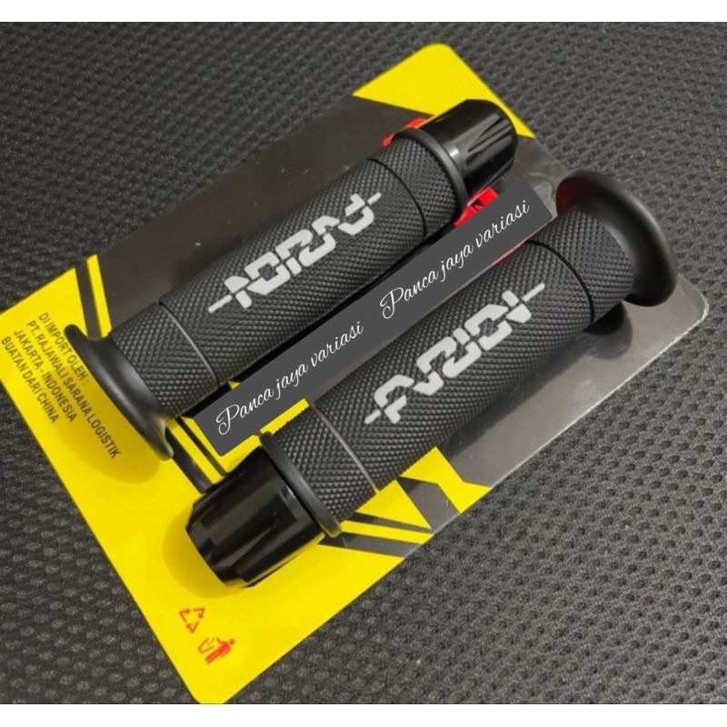 Jual HANDGRIP FUZION HG55 + JALU STANG BLACK FULL CNC UNIVERSAL / Nmax ...