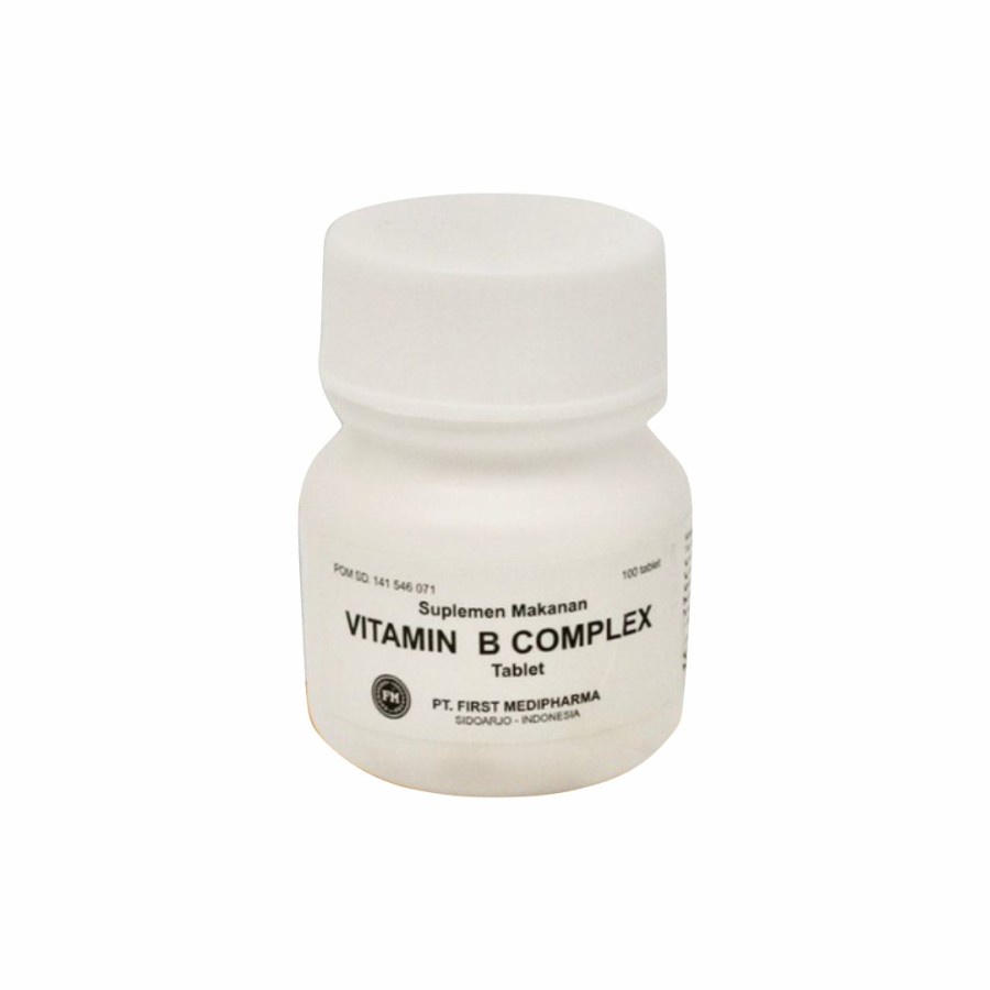 Jual Suplemen Makanan Vitamin B Complex FM Botol Isi 100 Tablet ...