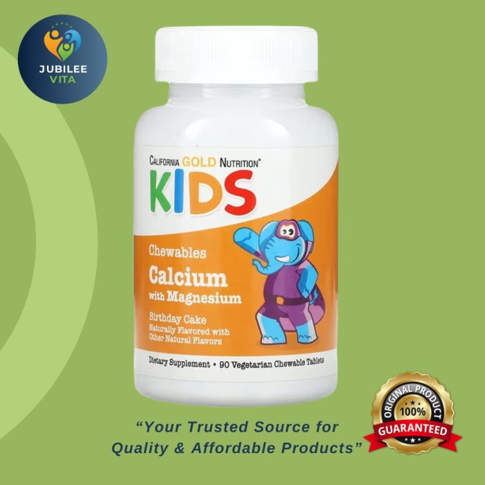 Jual California Gold Nutrition Calcium Magnesium Kids Tulang Anak,90 ...