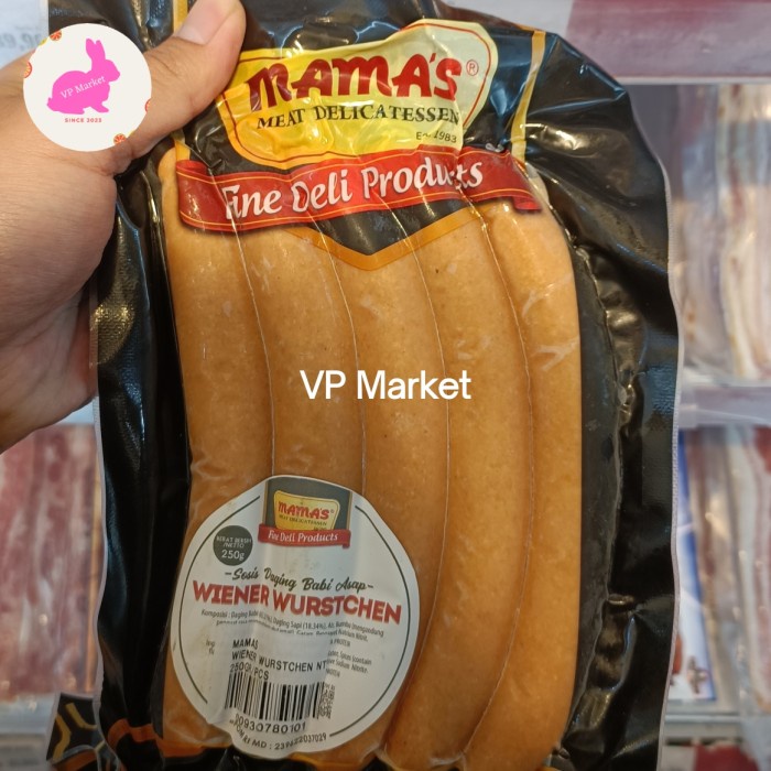 Jual Mama's Wiener Wurstchen 250g | Mamas Sosis Daging Babi | Shopee ...