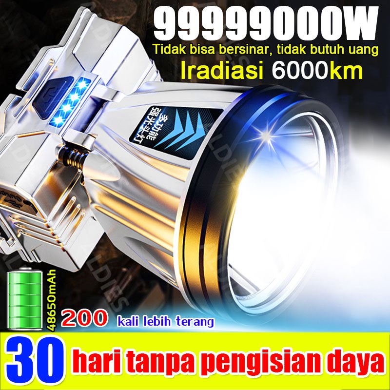 Jual 【COD】LED Headlamp 500Watt Penerangan terus menerus selama 800 jam senter super terang lampu ...
