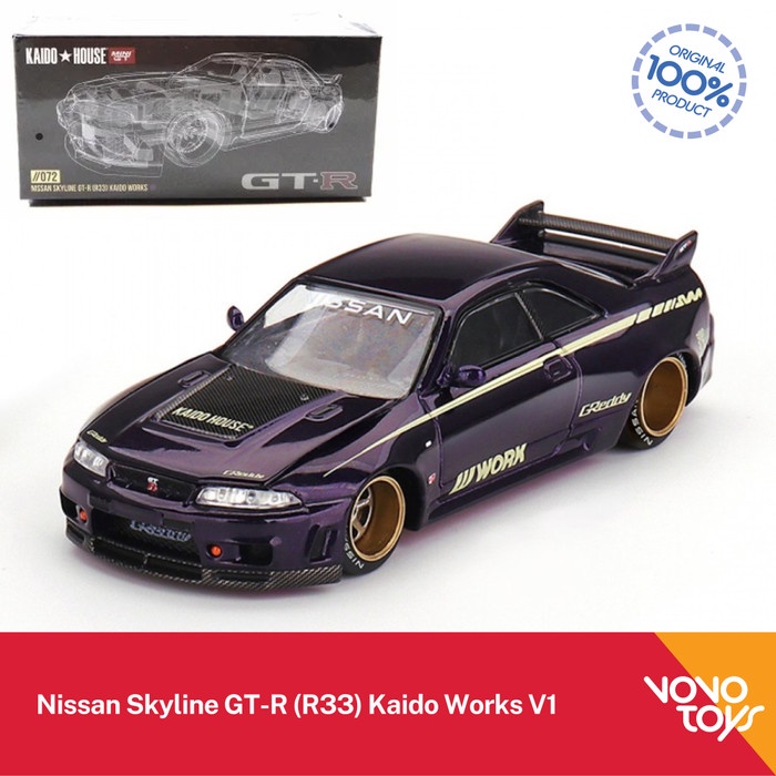 Jual MiniGT 072 Nissan Skyline GT-R (R33) Kaido Works V1 Mini GT ...