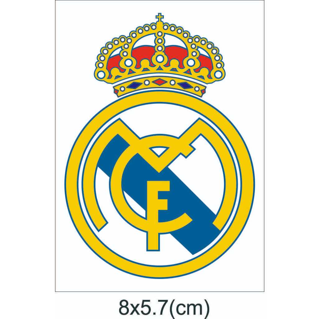 Jual stiker bola/logo bola/logo Real Madrid/stiker vinyl | Shopee Indonesia